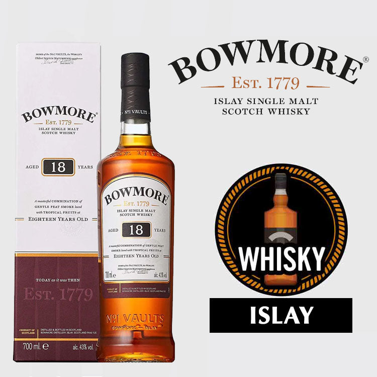 Bowmore 18 Year Old Single Malt Scotch Whisky – Winest.HK